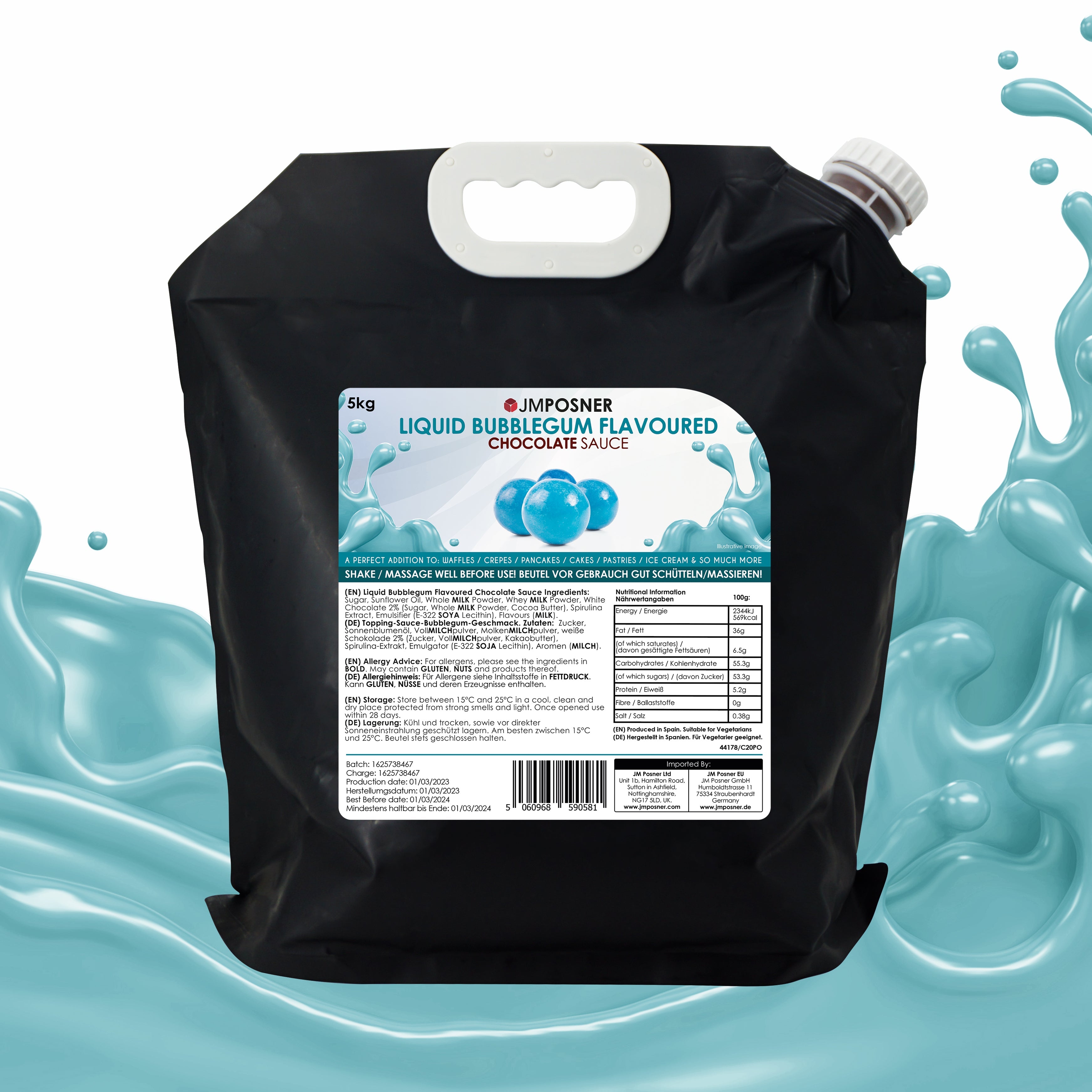 JMPOSNER Liquid Bubblegum Chocolate Sauce 5kg – A1 Equipment