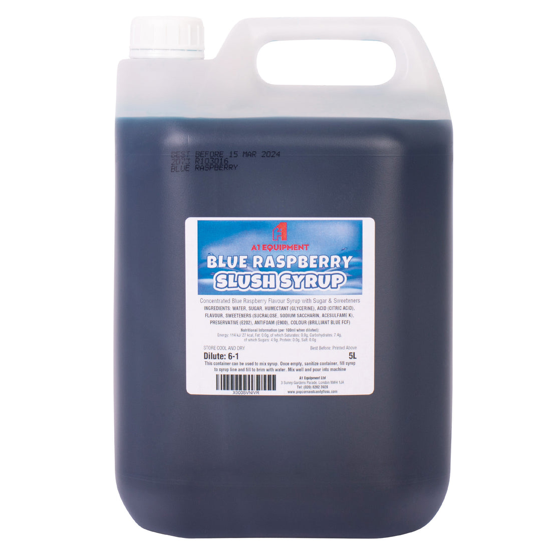 Blue Raspberry Slush Syrup 5L