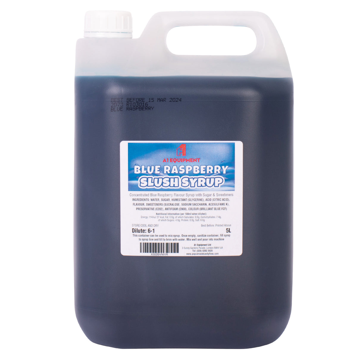 Blue Raspberry Slush Syrup 5L