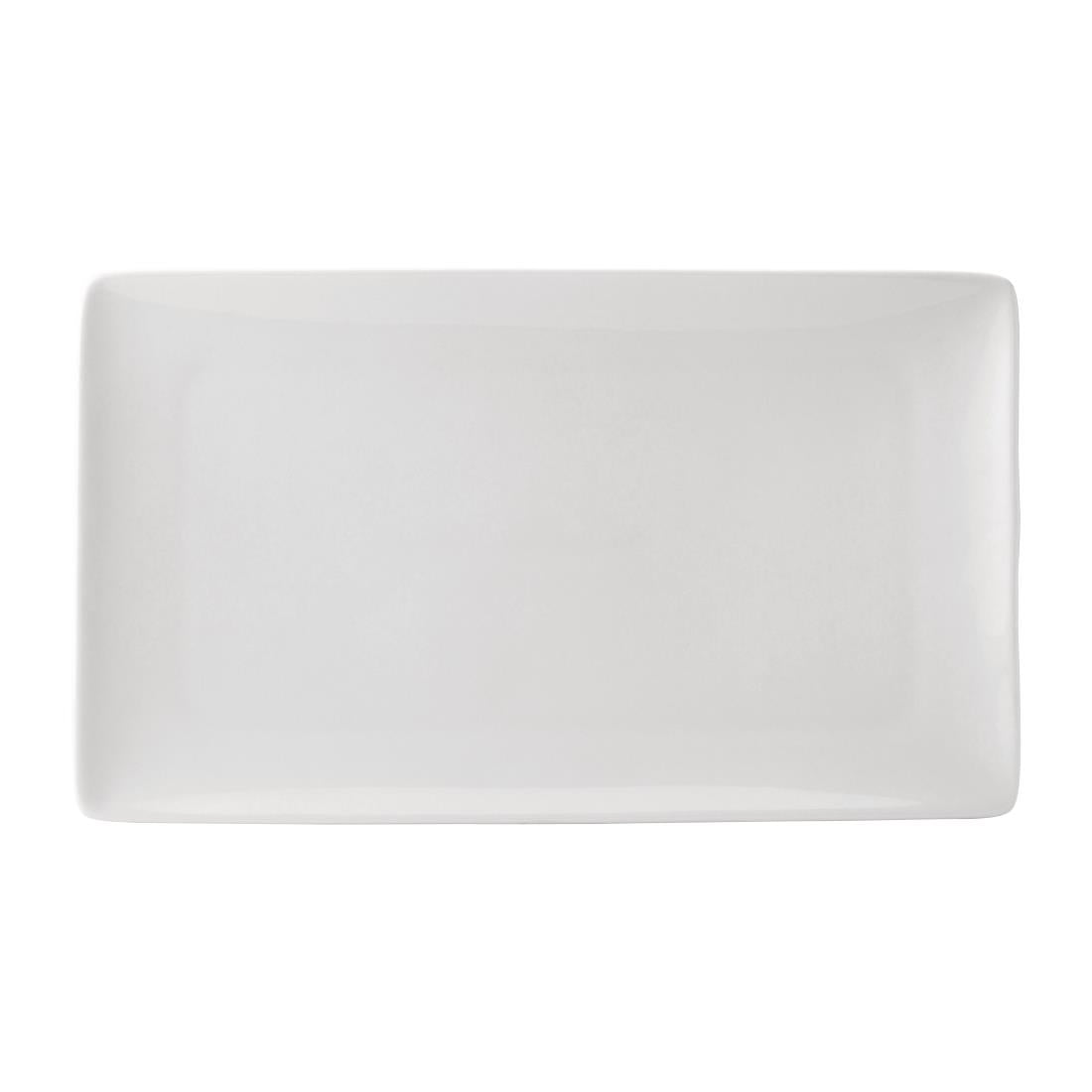 Utopia Pure White Rectangular Plates 210 x 350mm (12 pack)