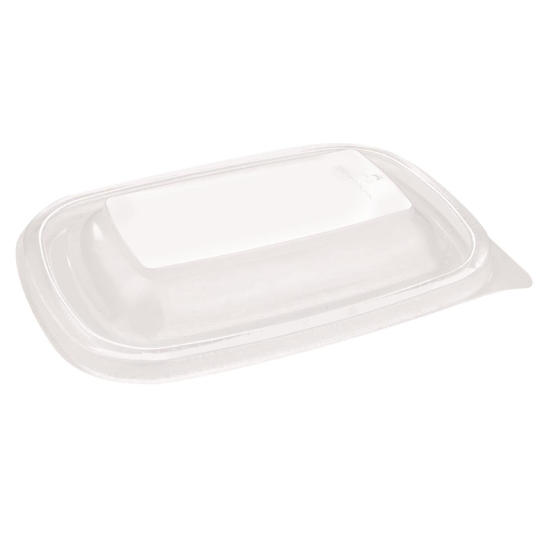 Fastpac Small Rectangular Food Container Lids 500ml / 17oz PK of 300 ...