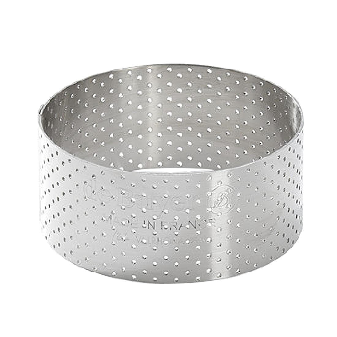 De Buyer Perforated Stainless Steel Straight Tart Ring 75x35mm – A1 ...