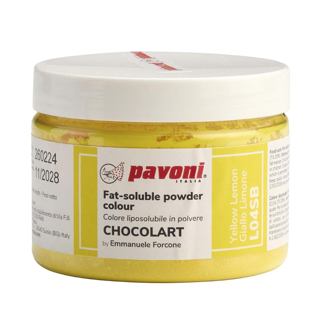 Pavoni Liposoluble Colours Lemon Yellow 40g – A1 Equipment