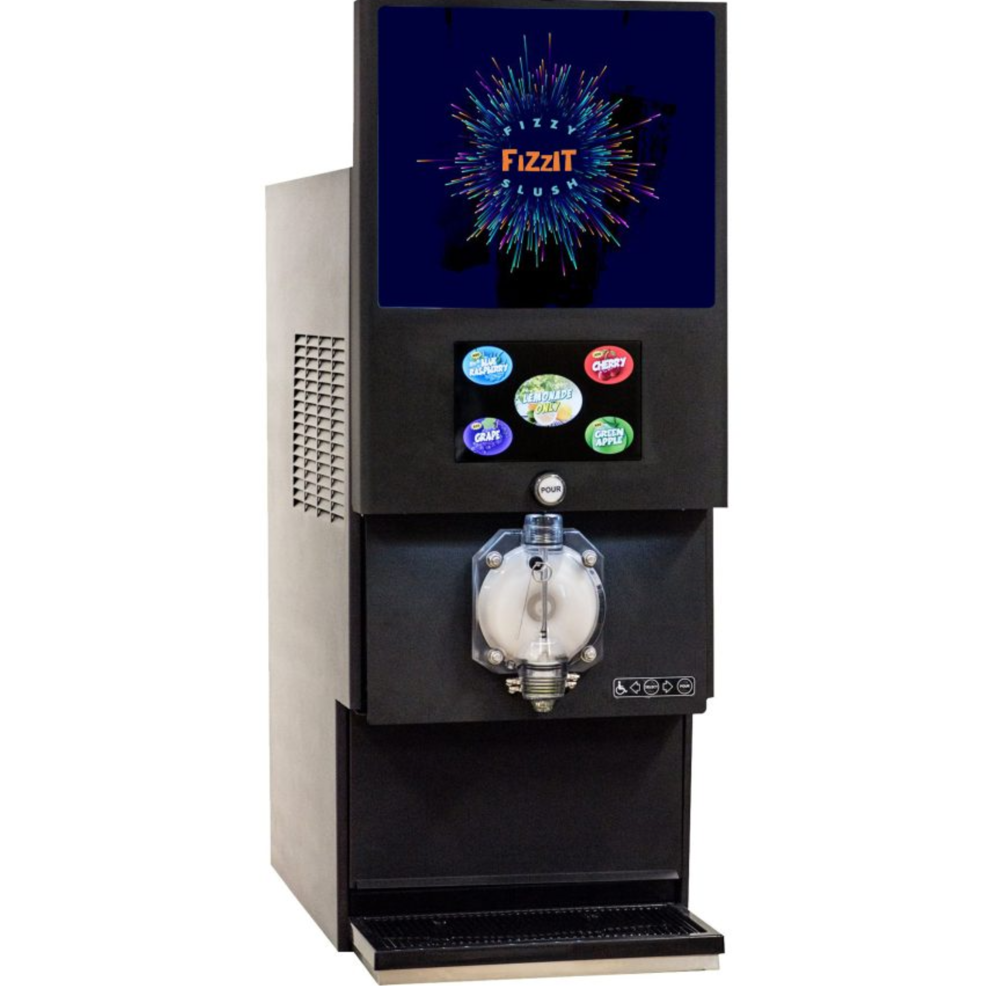 Blue Ice Machines Slush Machine With Four Flavour Shot Spinner – A1 ...